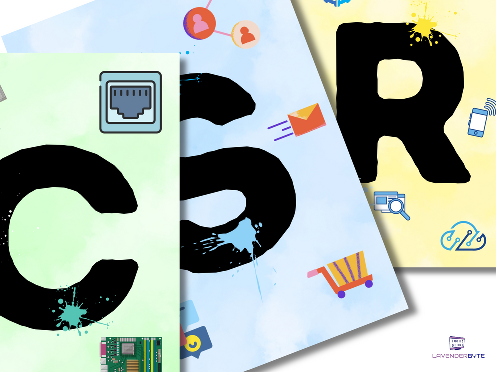 Computer Science Letter Posters | Classroom Display Set – Lavenderbyte